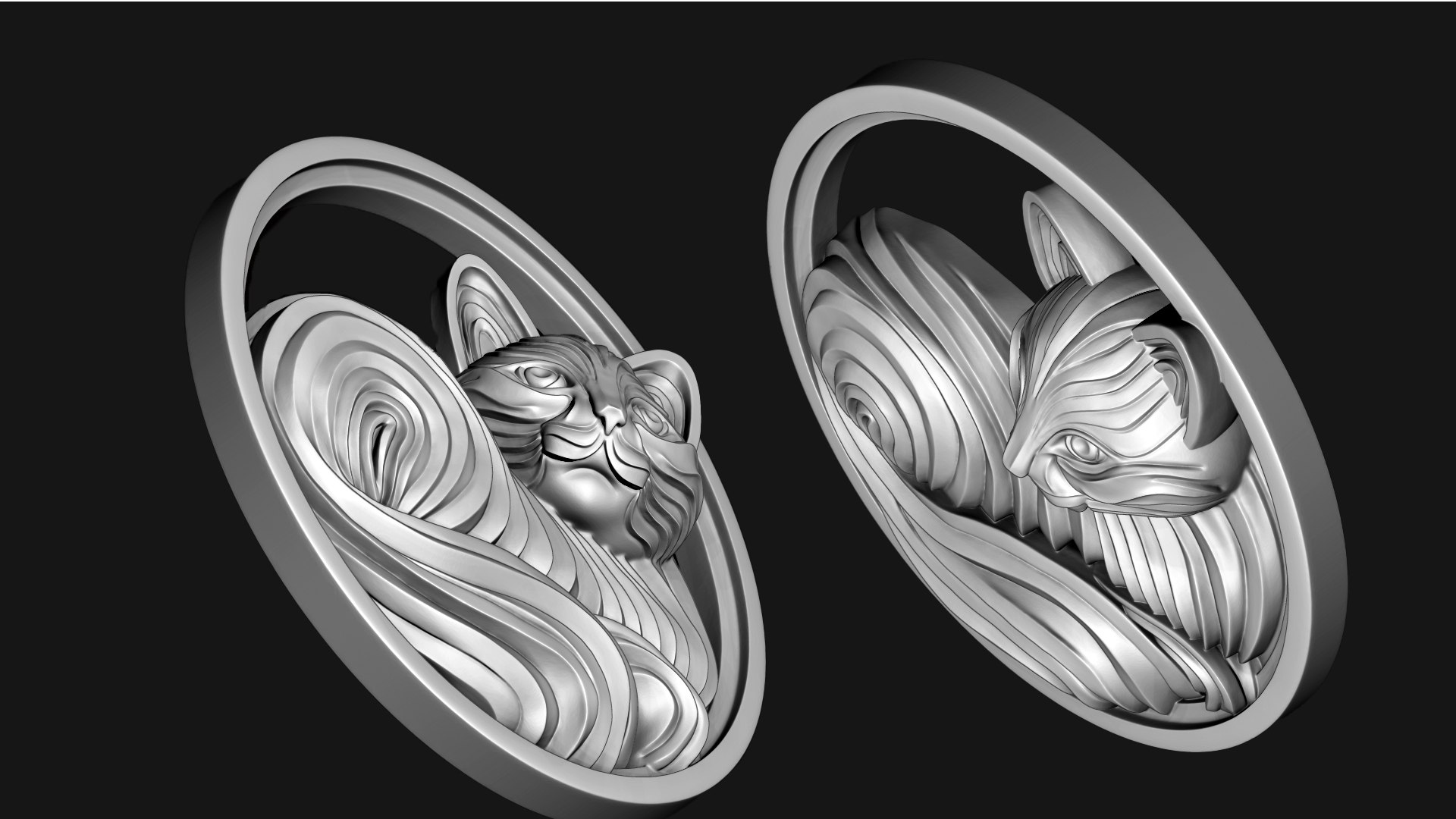 Modern Cat Bas Relief And Pendant 3D Print Model 3D Model - TurboSquid ...