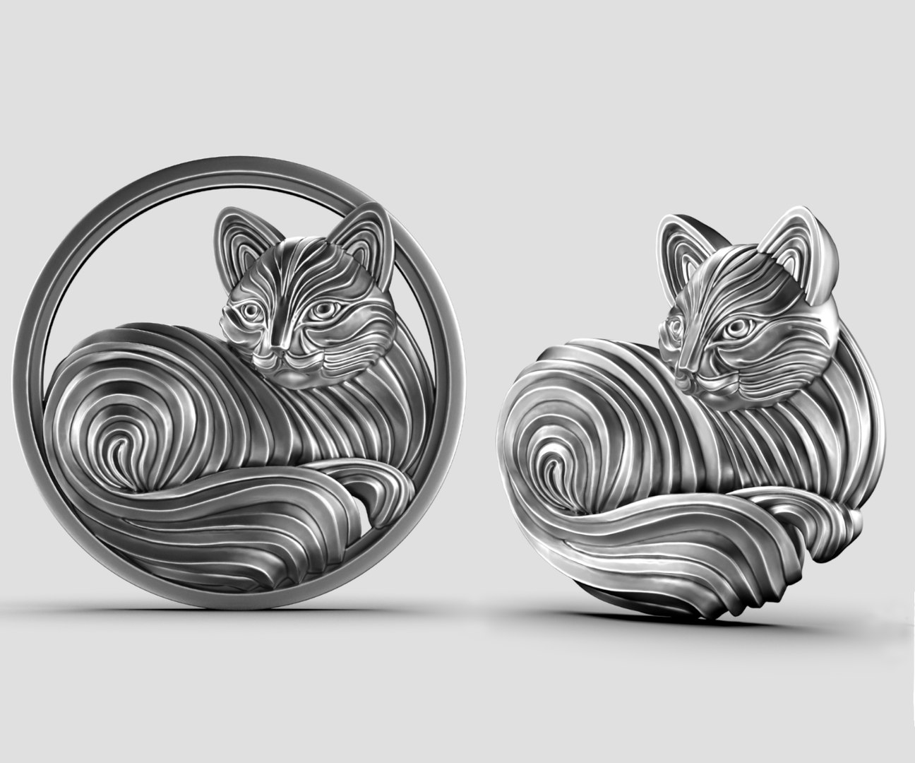 Modern Cat Bas Relief And Pendant 3D Print Model 3D Model - TurboSquid ...