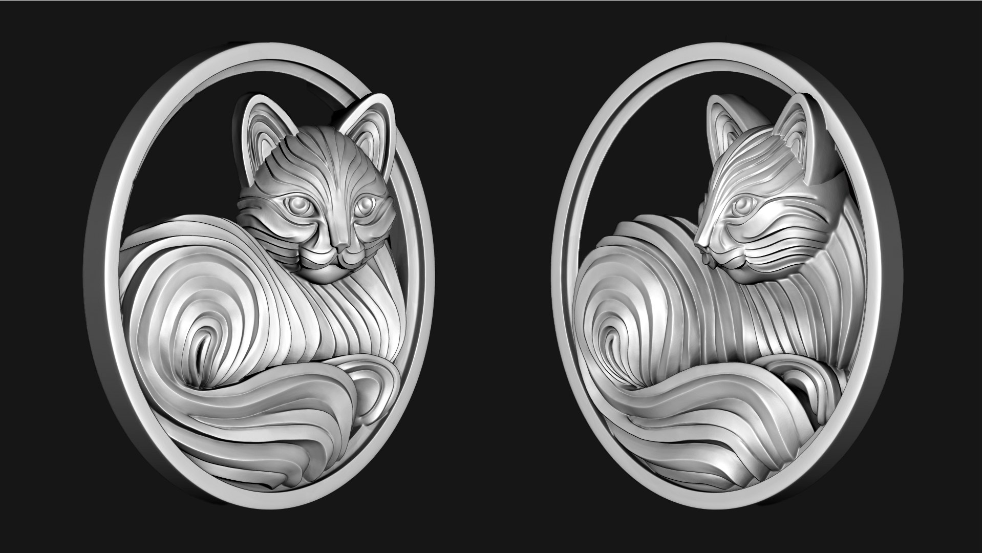 Modern Cat Bas Relief And Pendant 3D Print Model 3D Model - TurboSquid ...