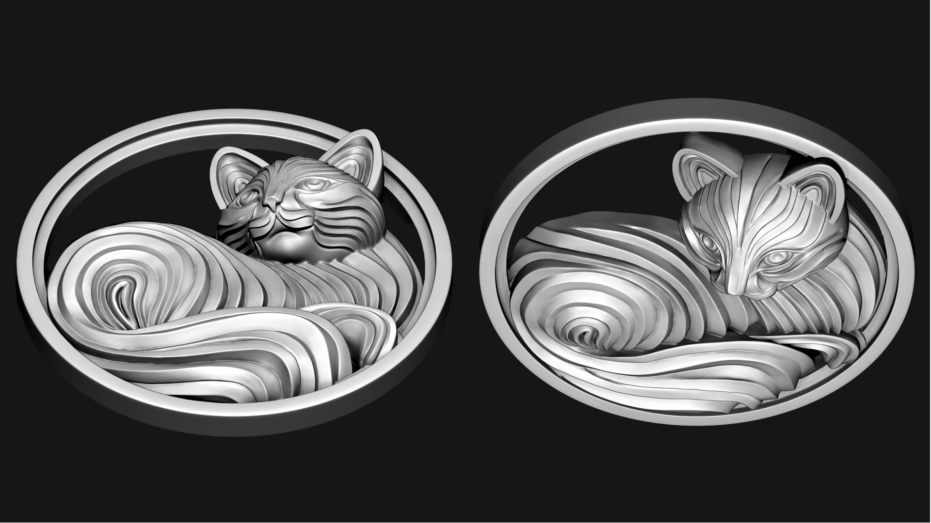 Modern Cat Bas Relief And Pendant 3D Print Model 3D Model - TurboSquid ...