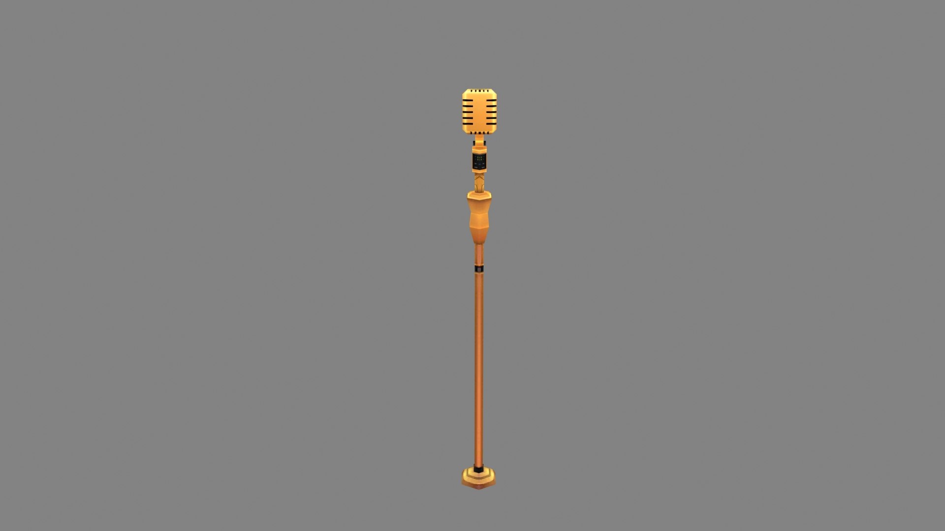 3D Cartoon Microphone Low-poly 3D Model - TurboSquid 2115578