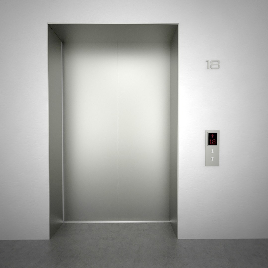 elevator otis doors 3d model