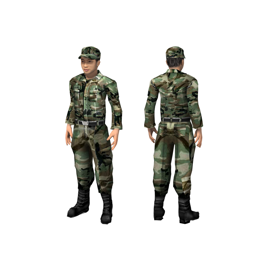 군인 한국 3D 모델 - TurboSquid 1384593