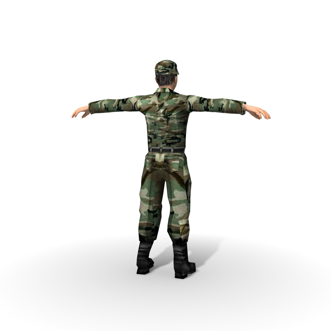군인 한국 3D 모델 - TurboSquid 1384593