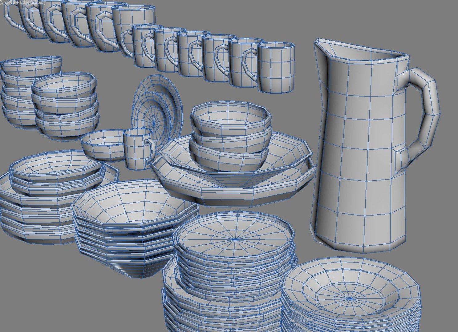 3D Tableware Kitchen Filling Set Model - TurboSquid 2298066