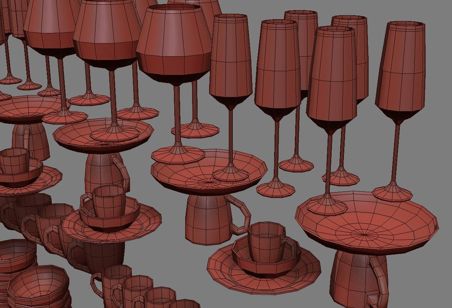 3D Tableware Kitchen Filling Set Model - TurboSquid 2298066