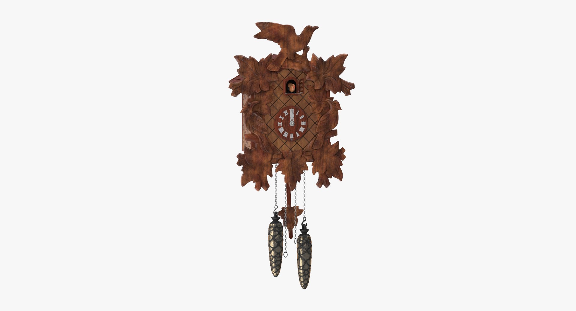 cuckoo clock rigged - 3d max