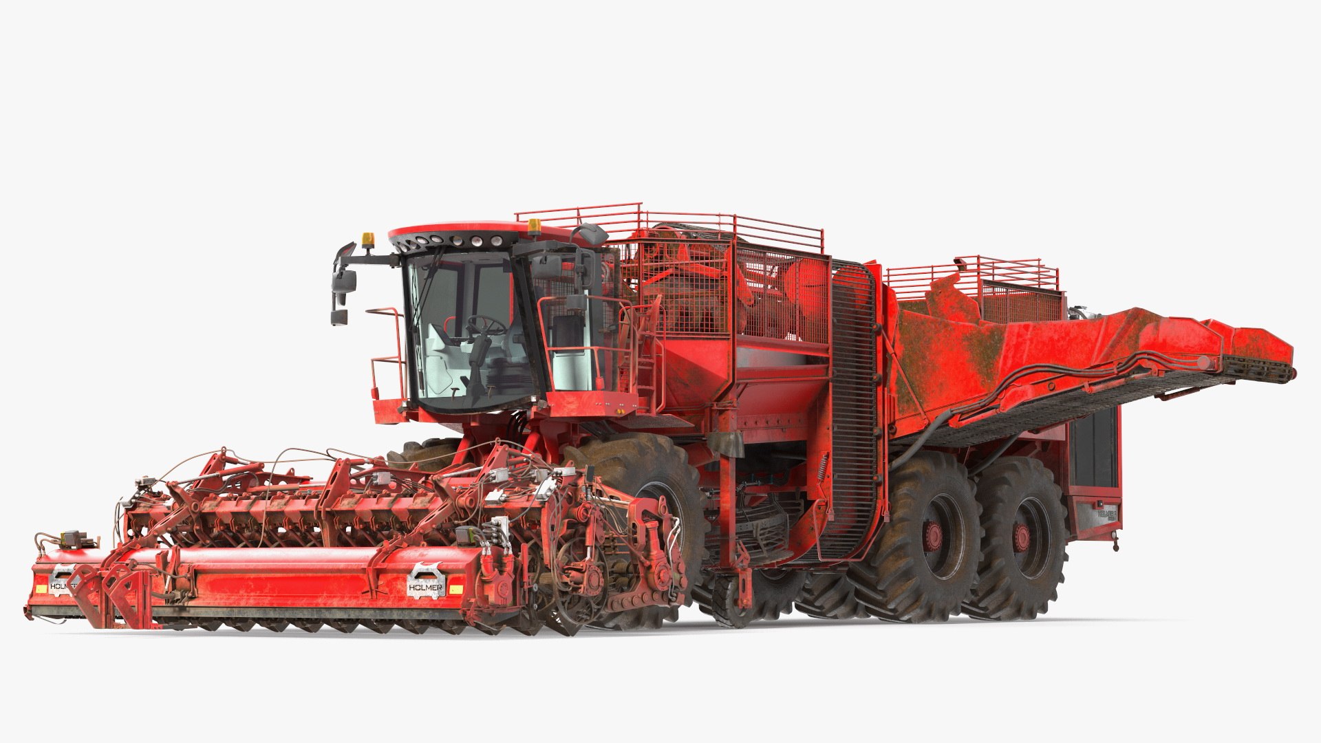 Dirty Beet Harvester HOLMER Terra Dos T4-30 Rigged 3D model ...