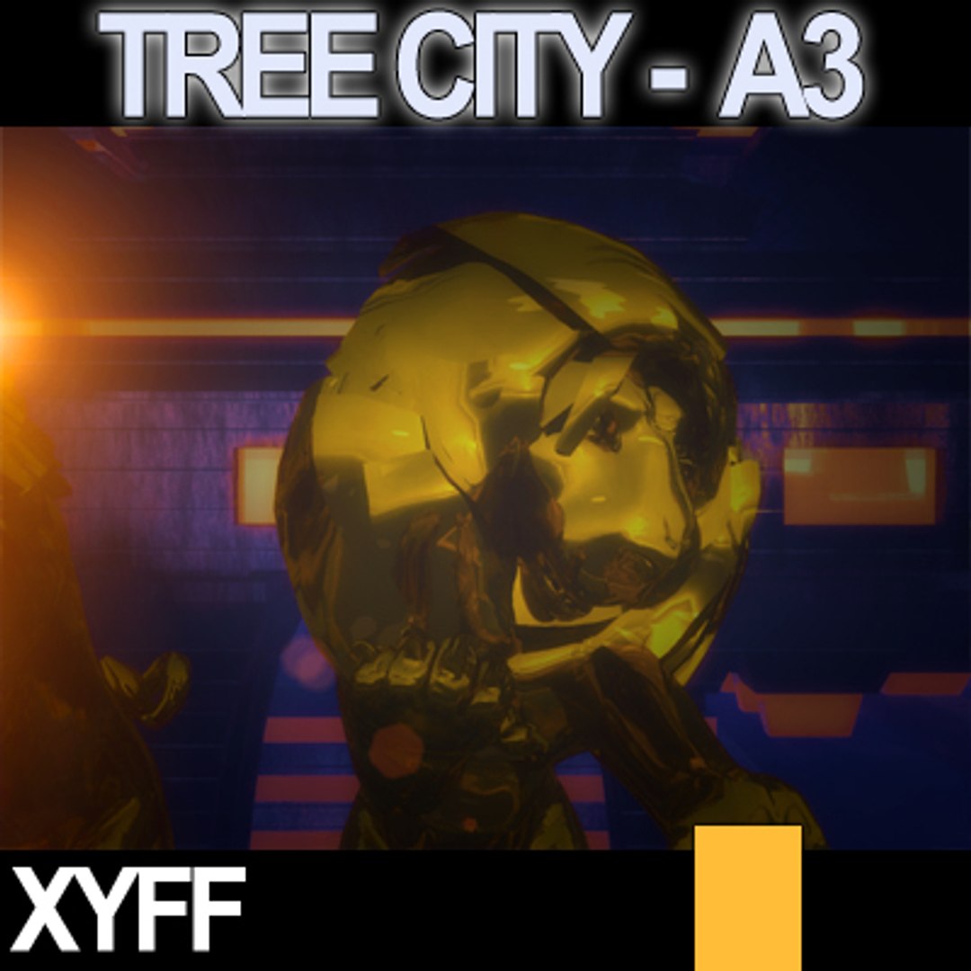 3d 3ds Scifi City Tree Cityscape