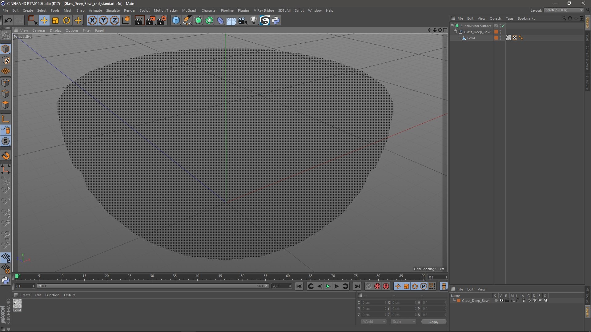 Glass Deep Bowl 3D Model - TurboSquid 2197303