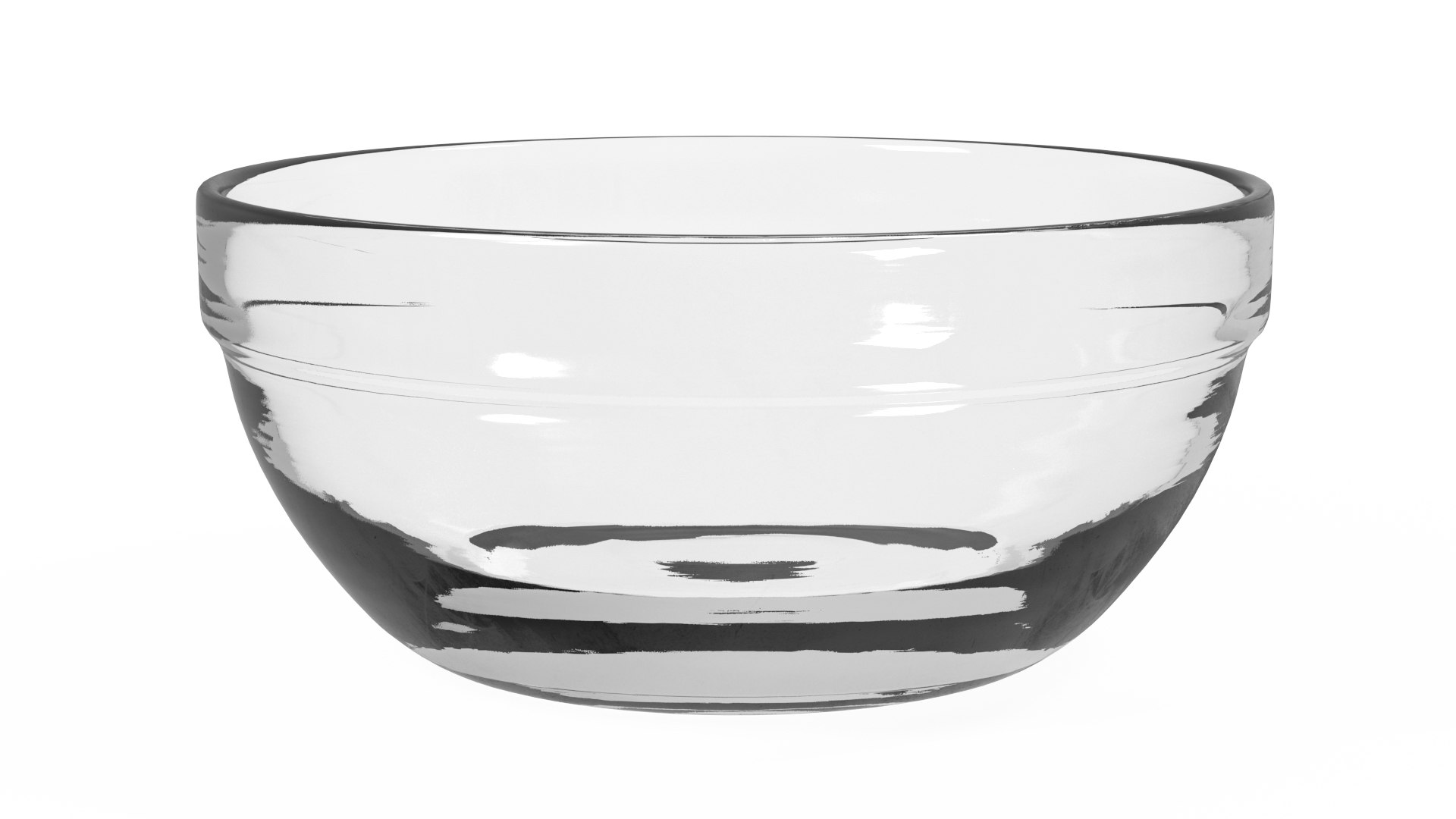 Glass Deep Bowl 3D Model - TurboSquid 2197303