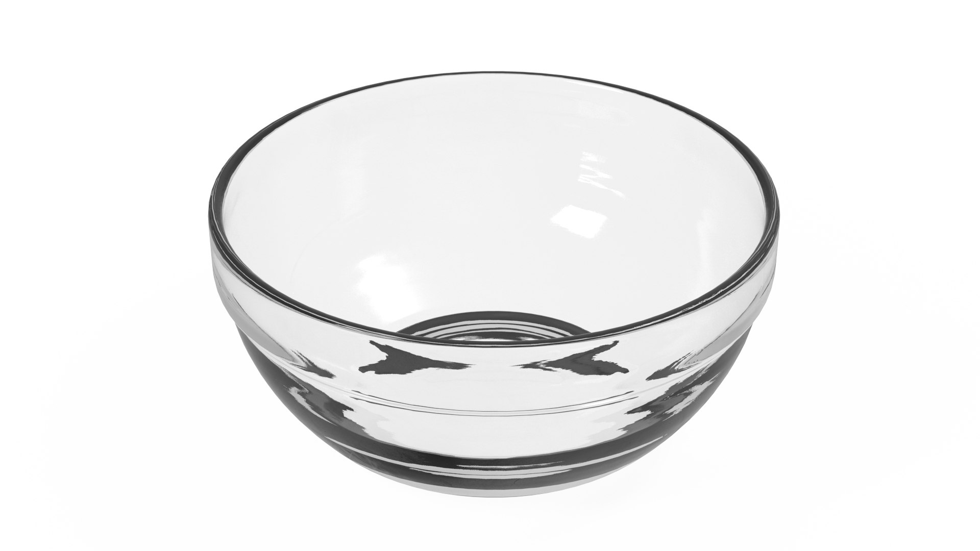Glass Deep Bowl 3D Model - TurboSquid 2197303