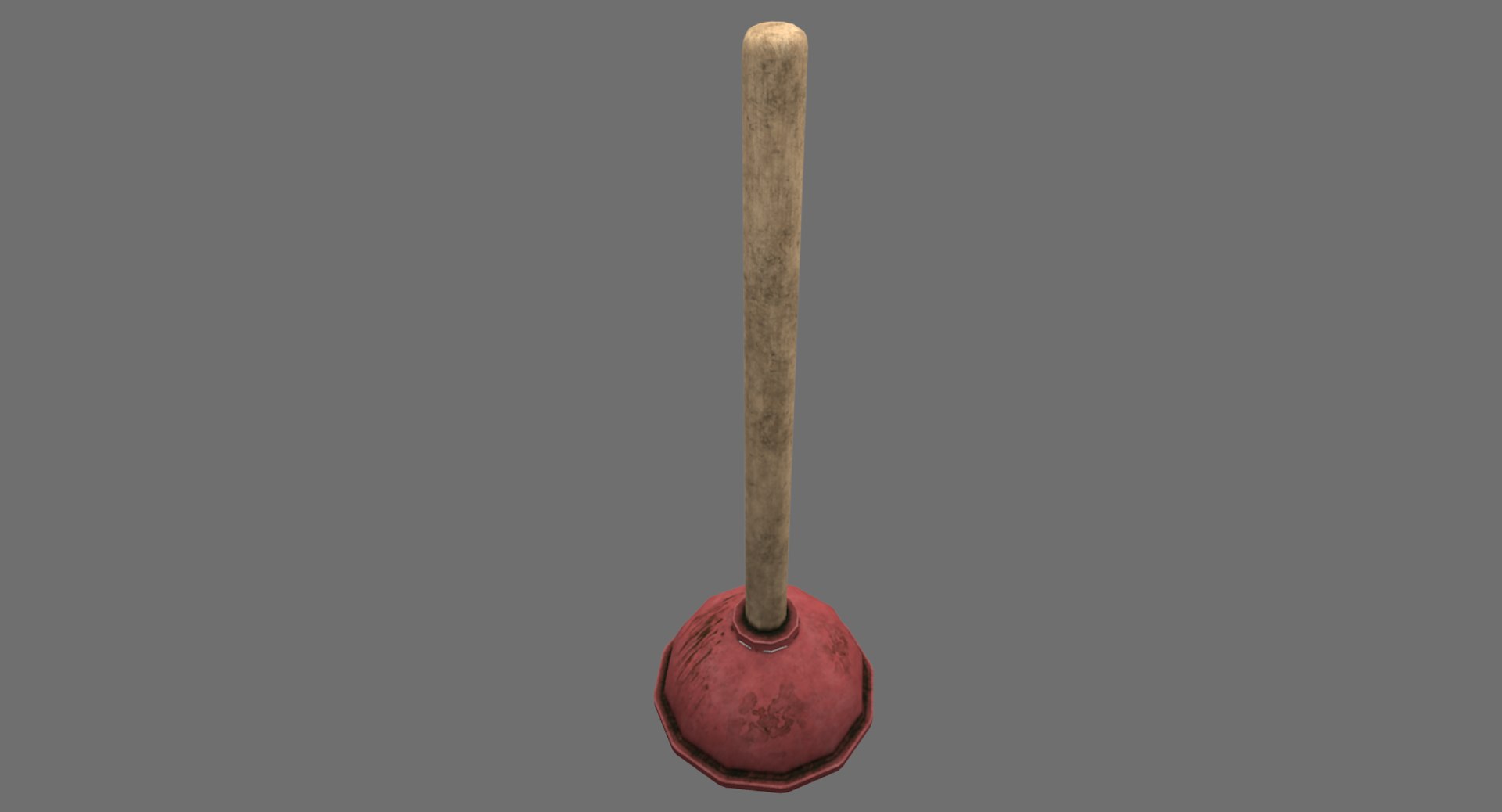 Toilet plunger 3D model - TurboSquid 1291392