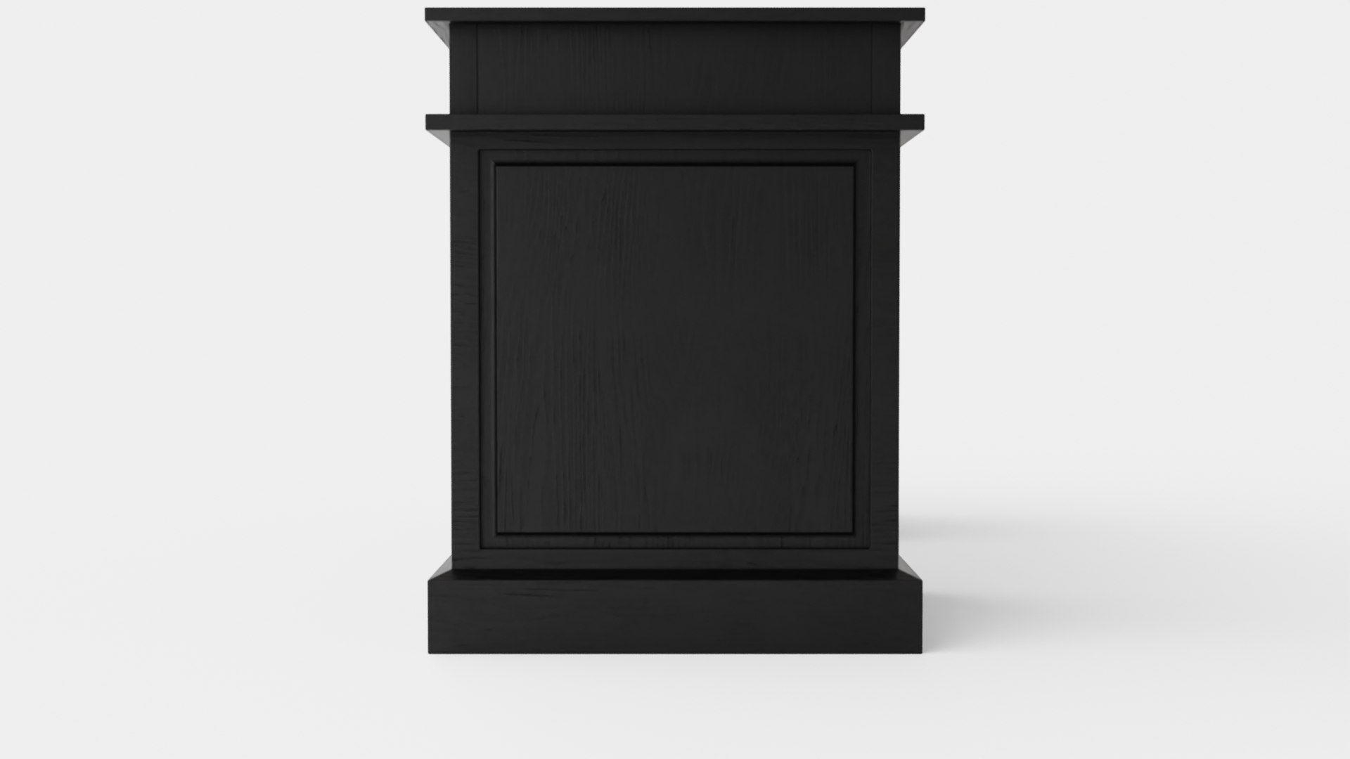 Wall Street Desk Black Oak 3D Model - TurboSquid 2264061
