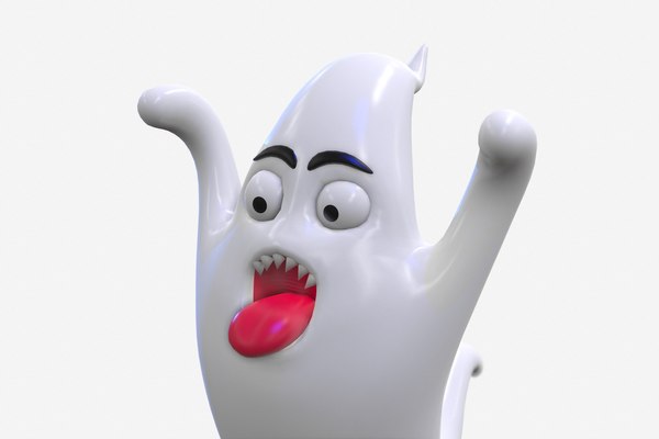 3D model cartoon ghost character 2 - TurboSquid 1339597