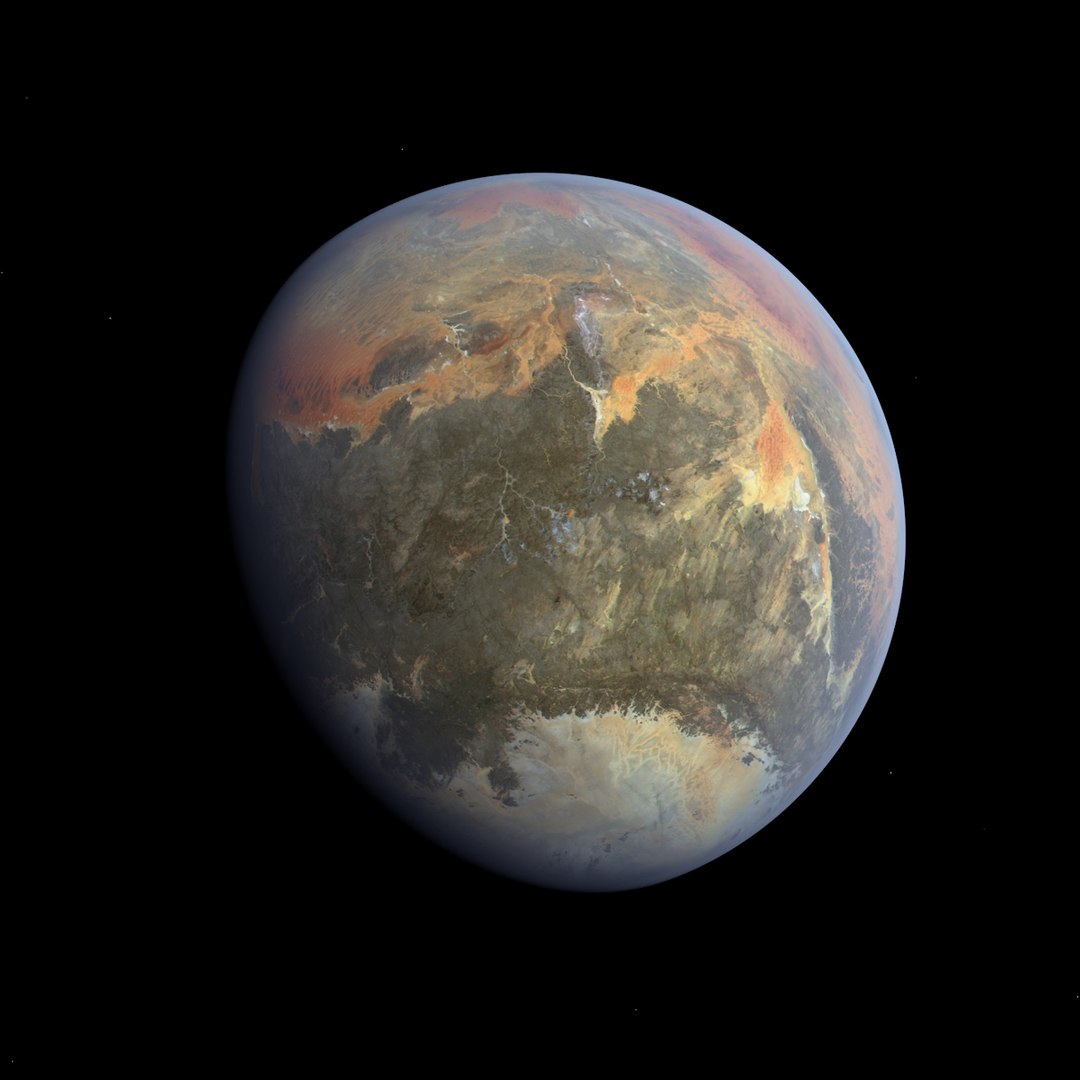 3D Fictional Alien Rocky Planet 8k - TurboSquid 1855193