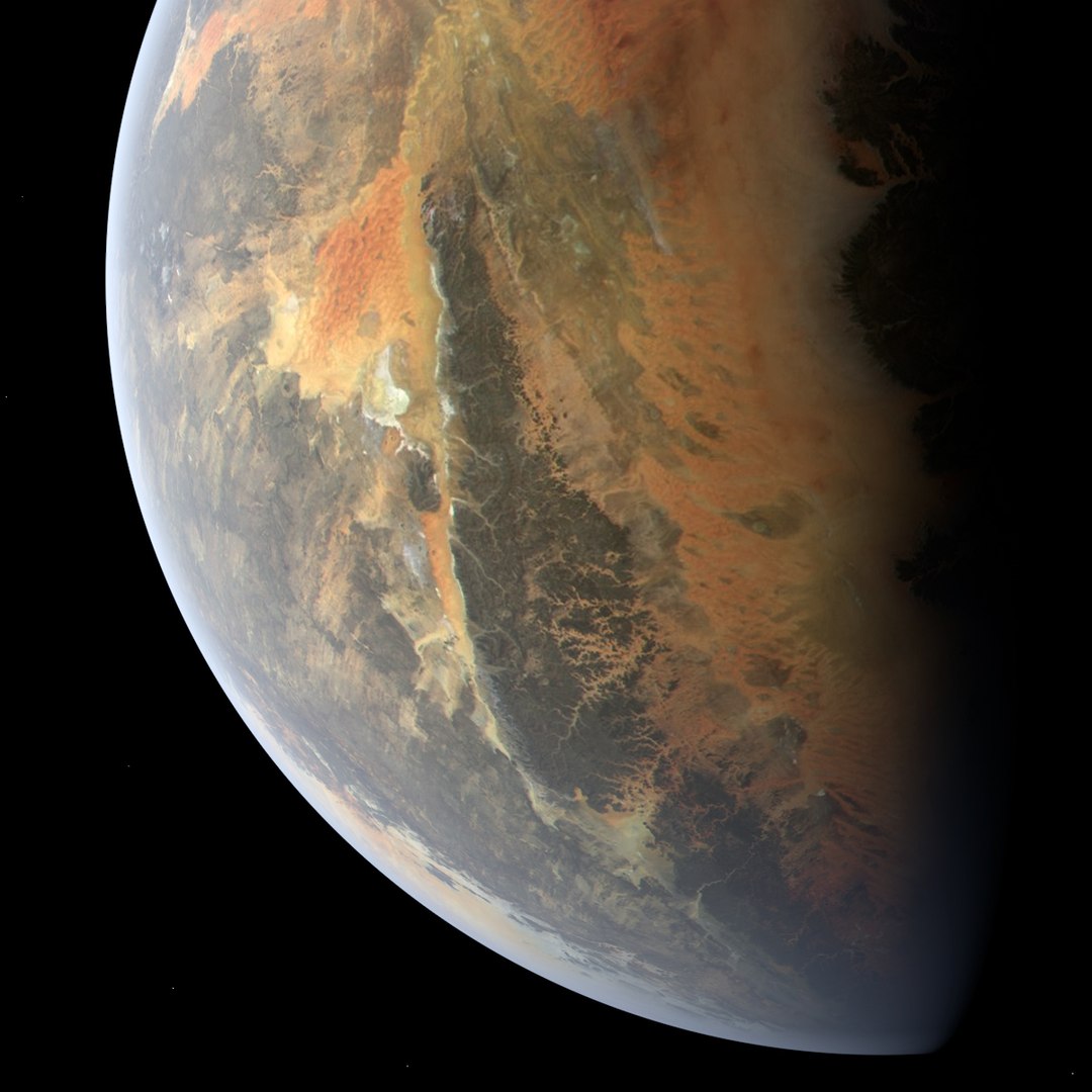 3D Fictional Alien Rocky Planet 8k - TurboSquid 1855193