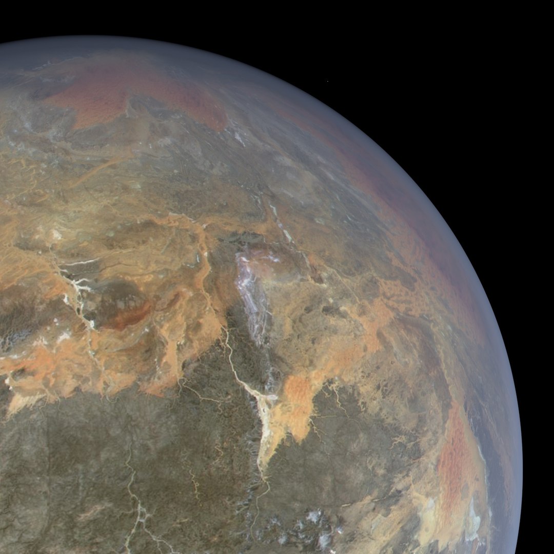 3D Fictional Alien Rocky Planet 8k - TurboSquid 1855193