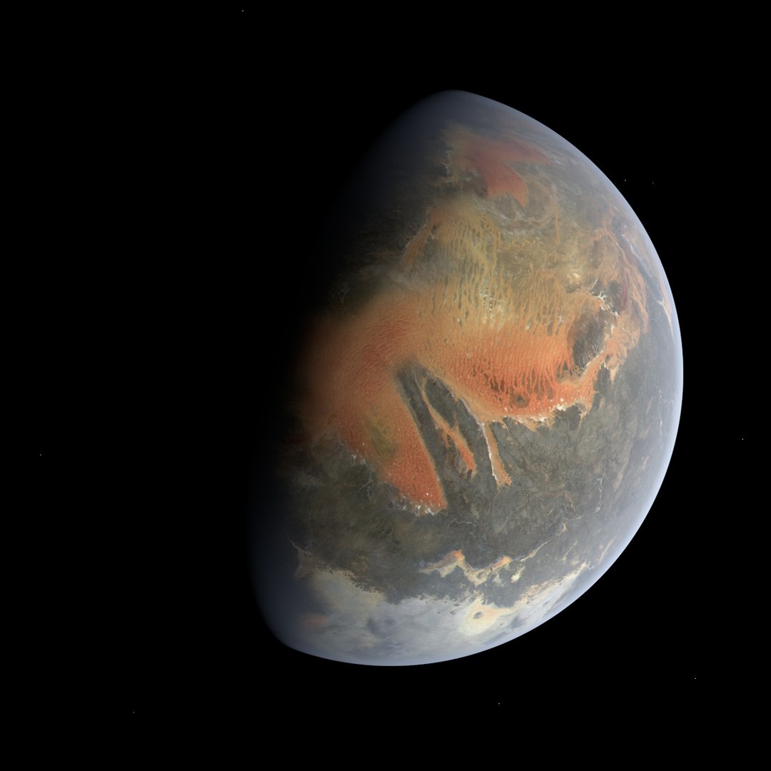 3D Fictional Alien Rocky Planet 8k - TurboSquid 1855193