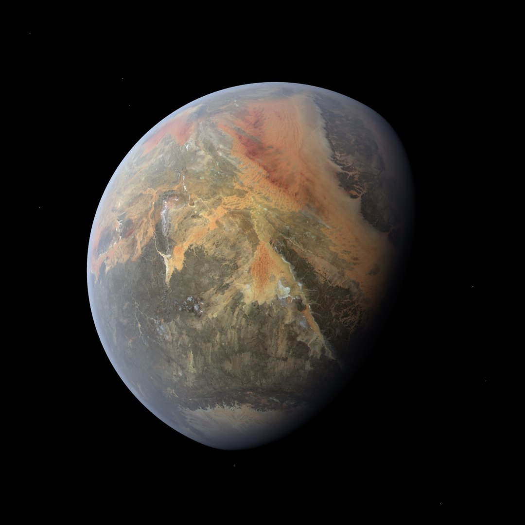 3D Fictional Alien Rocky Planet 8k - TurboSquid 1855193