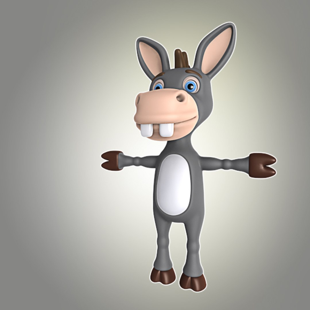 Cool Cartoon Donkey Animation 3d Max
