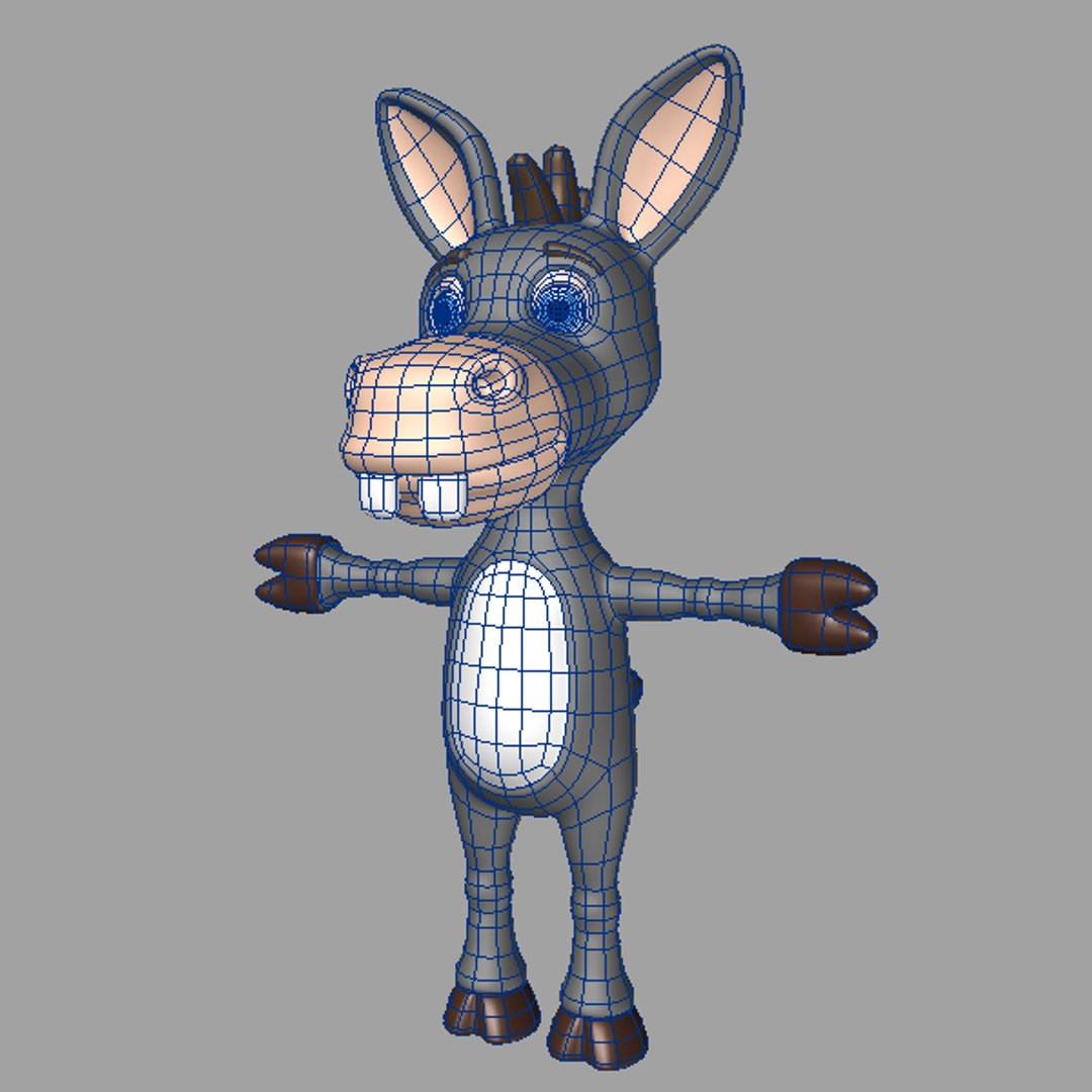 Cool Cartoon Donkey Animation 3d Max