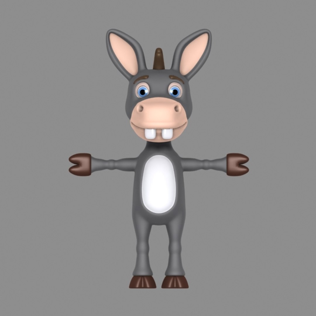 Cool Cartoon Donkey Animation 3d Max