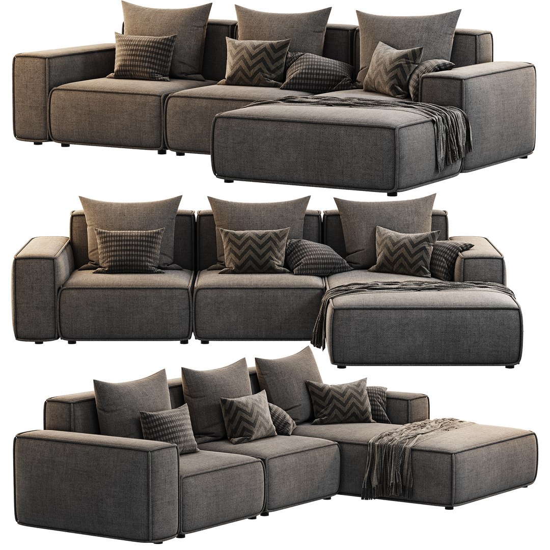 Jesse Daniel Chaise Longue Sofa 3D Model - TurboSquid 2062511