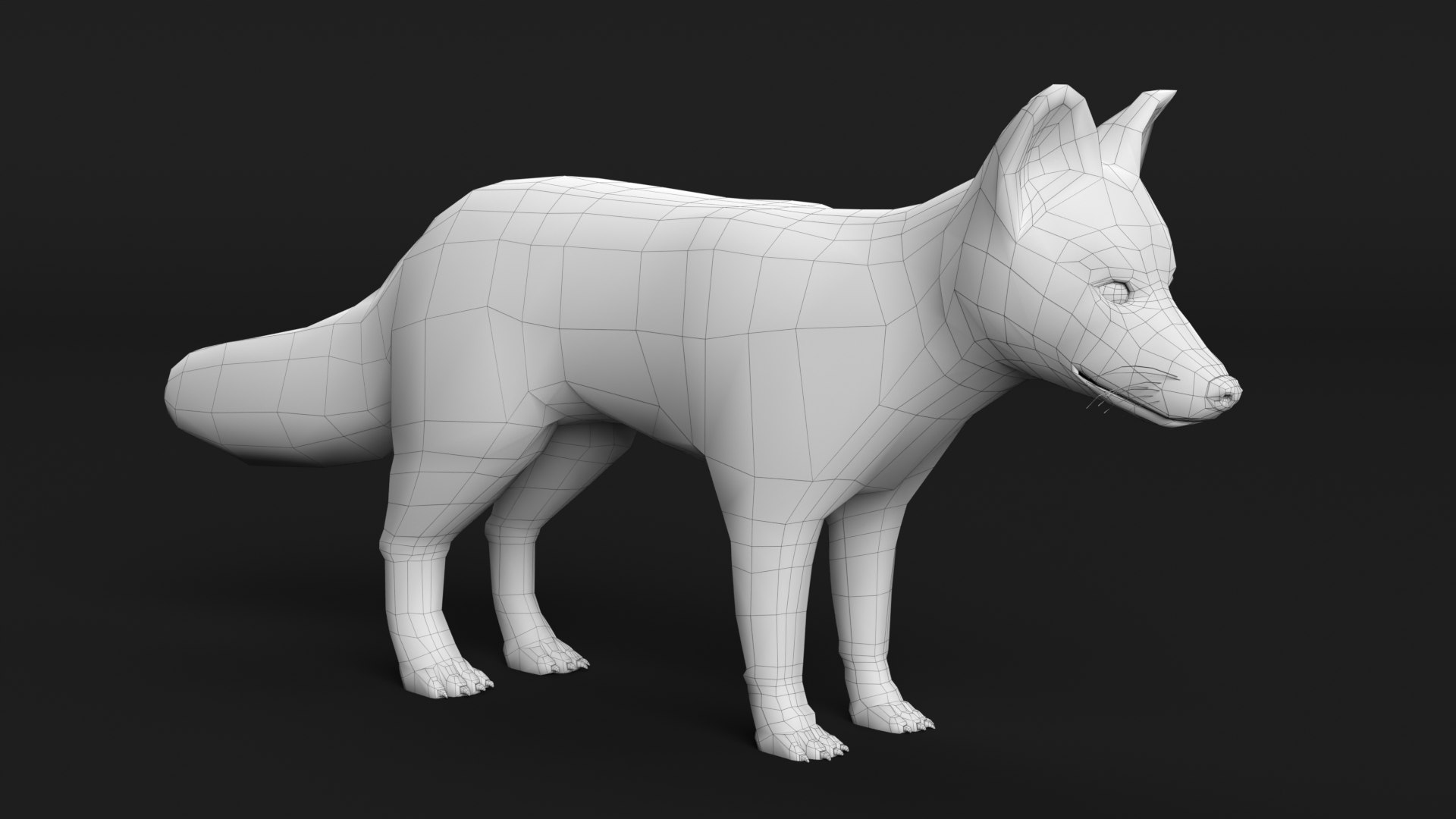 Young Fox 3D Model - TurboSquid 2117116