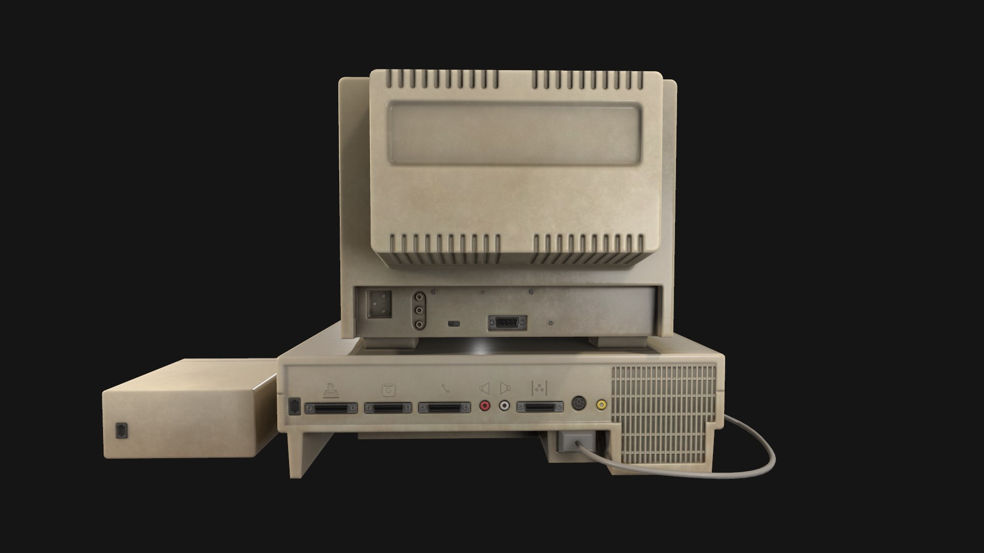 3D Model Retro Computer -PBR Low-poly Low-poly 3D Model - TurboSquid ...
