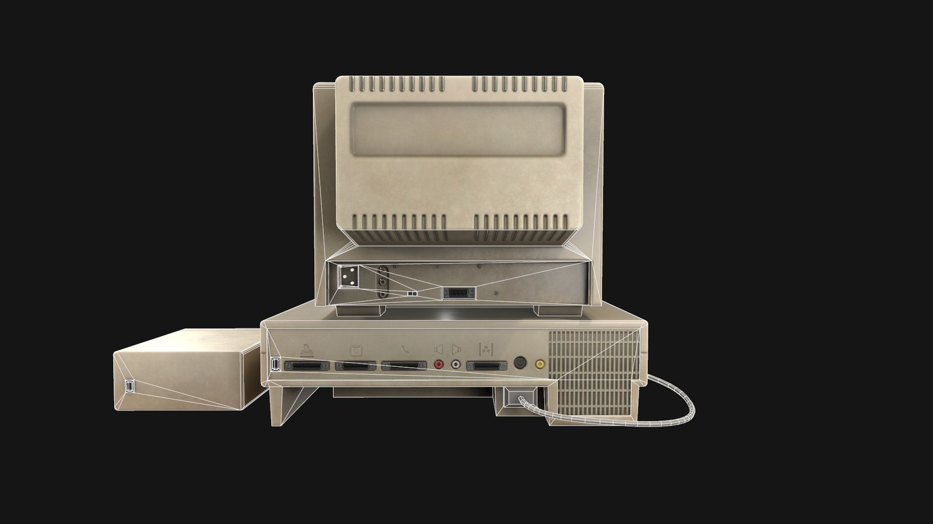 3D Model Retro Computer -PBR Low-poly Low-poly 3D Model - TurboSquid ...