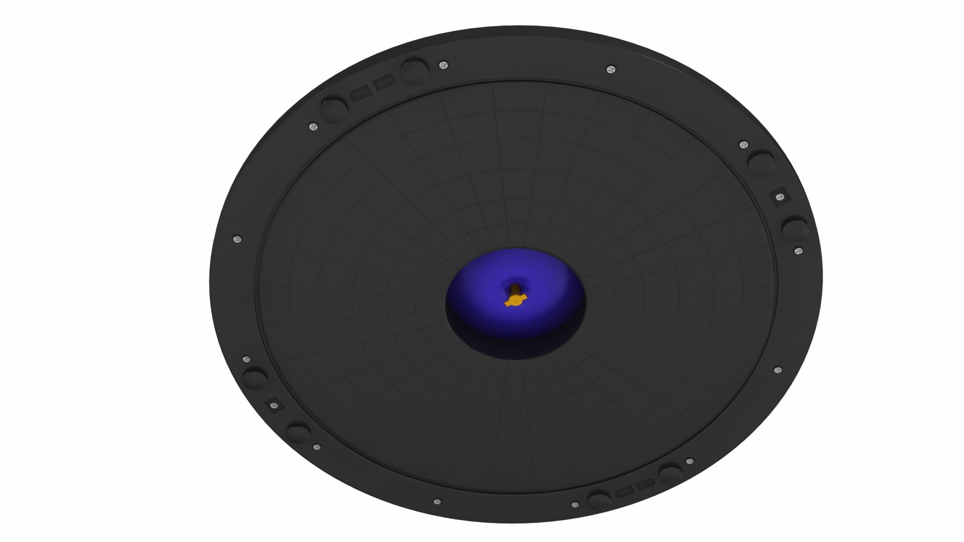 Pilates Half Balance Ball with Elastic Rope 3D model - TurboSquid 1947059