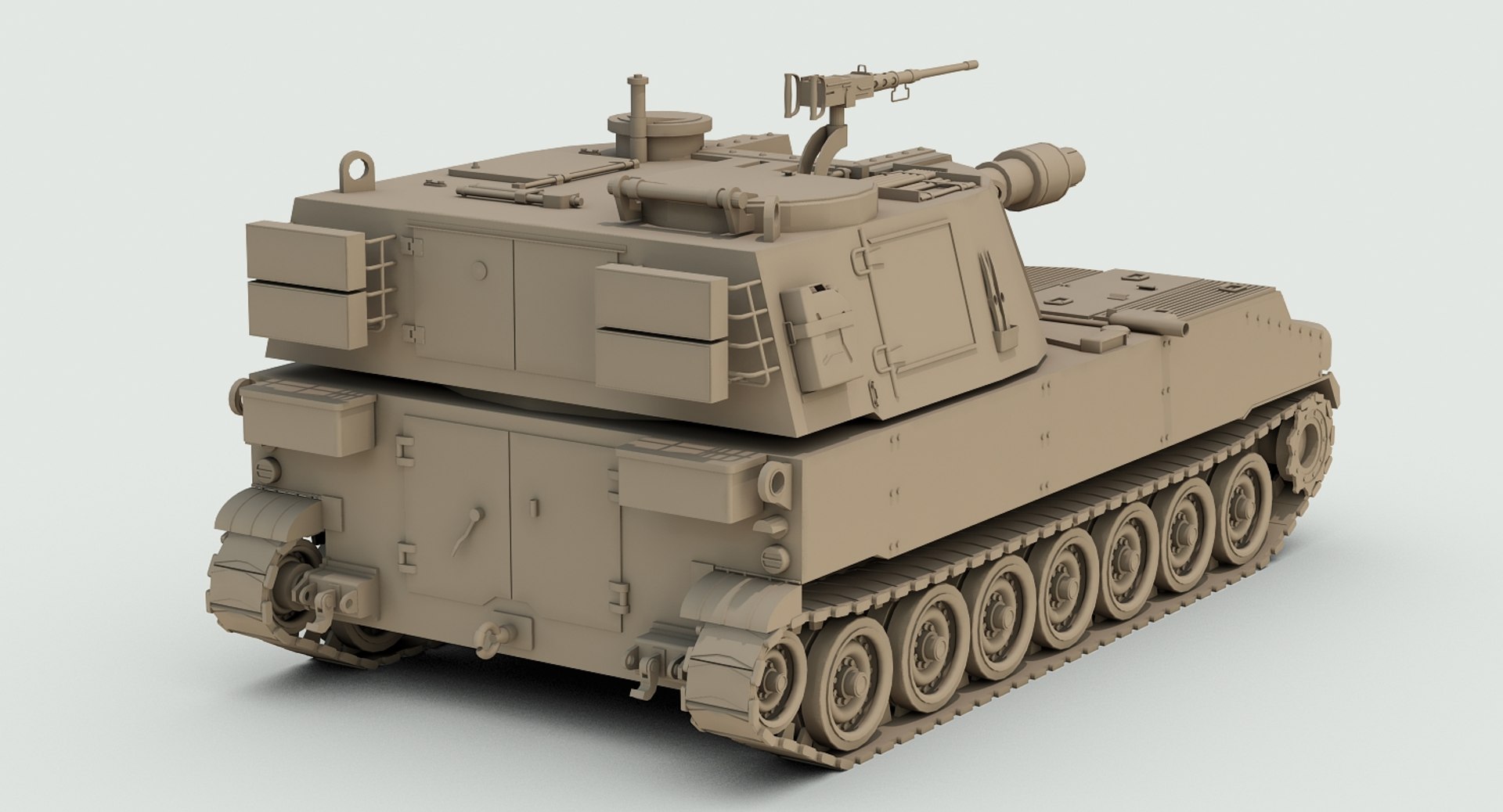 m108 howitzer 3d model