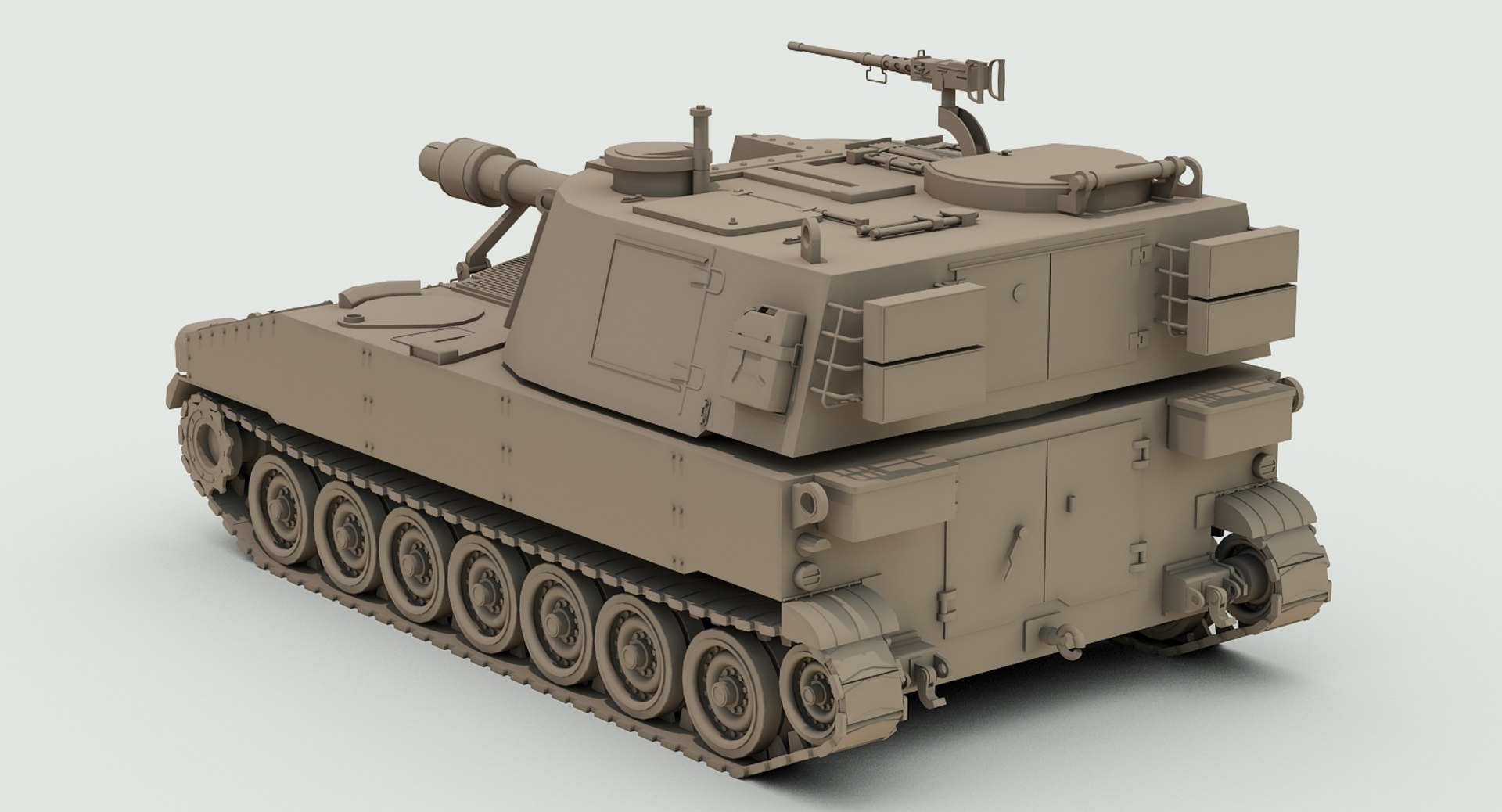 m108 howitzer 3d model