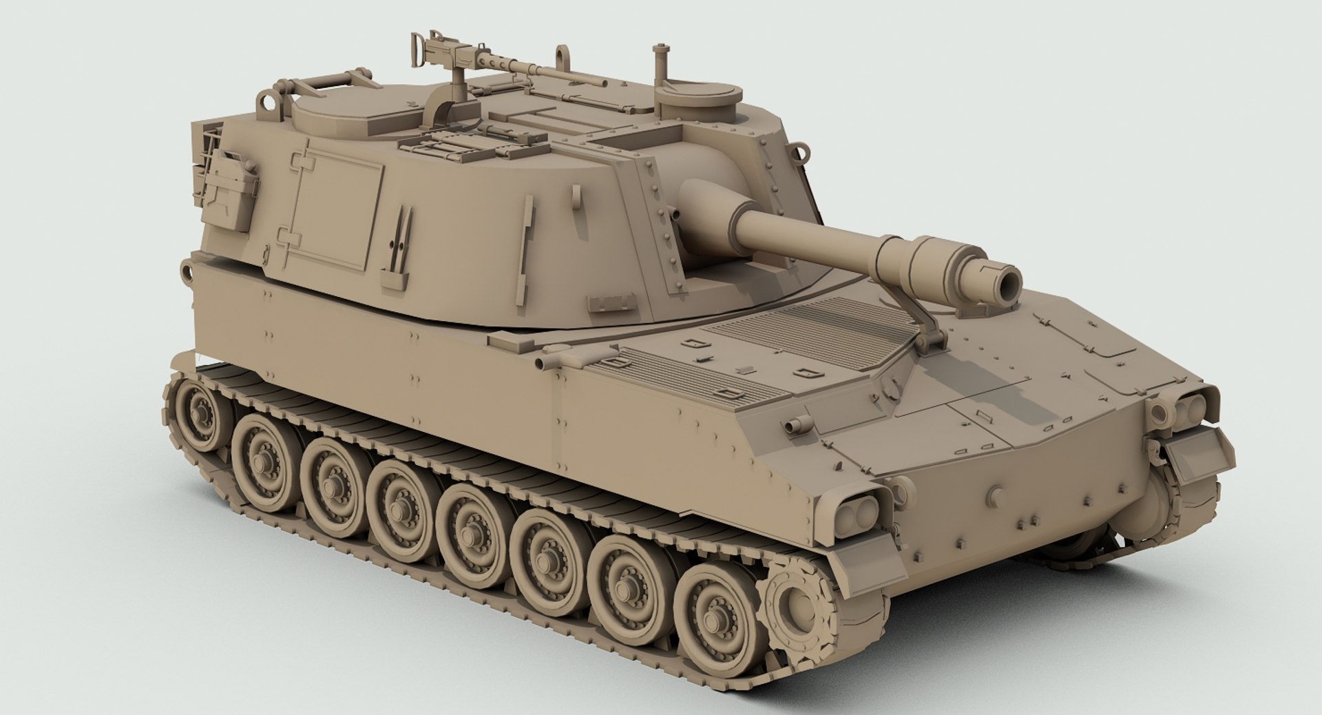 m108 howitzer 3d model