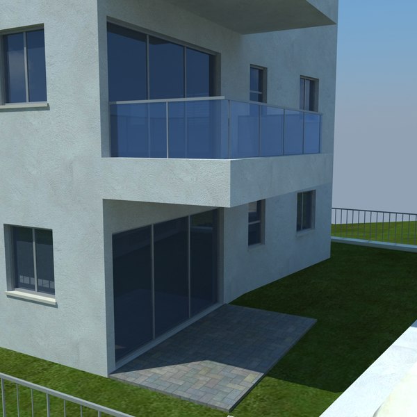 buildings 1 4 3d model