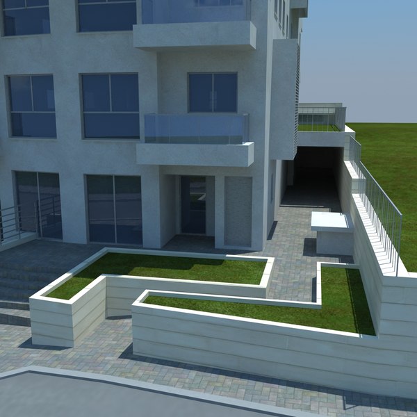 buildings 1 4 3d model