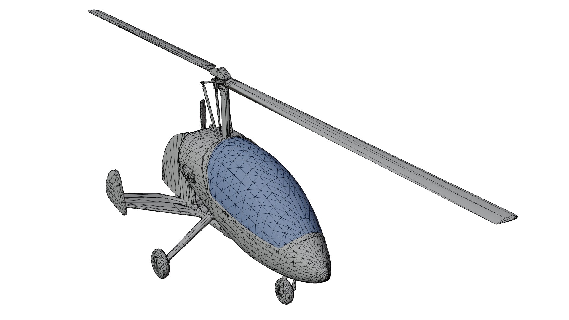 JT-5B Autogyro Model - TurboSquid 2253459