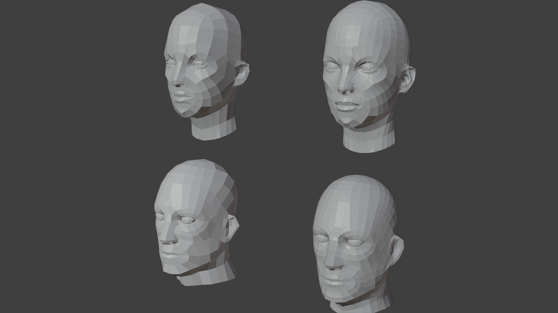 Human Heads Male Female 3D - TurboSquid 1555145
