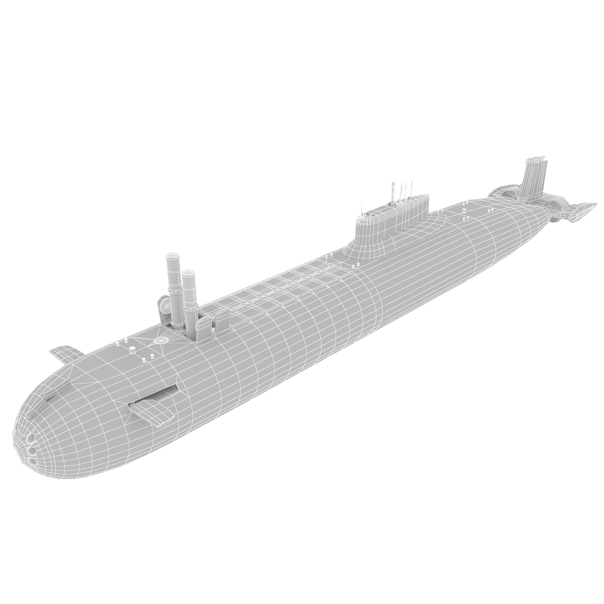 3d model submarine sub marine