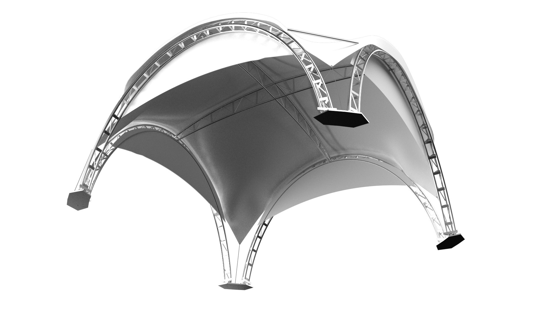 Big Arc Tent Fair Model - TurboSquid 1567903