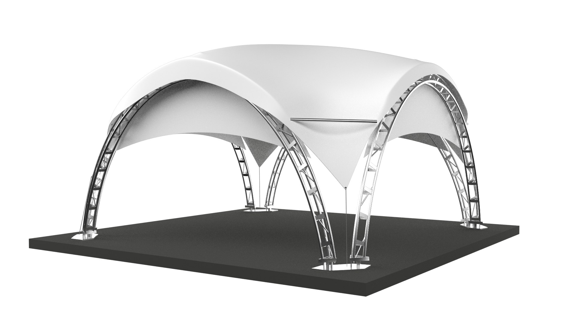 Big Arc Tent Fair Model - TurboSquid 1567903