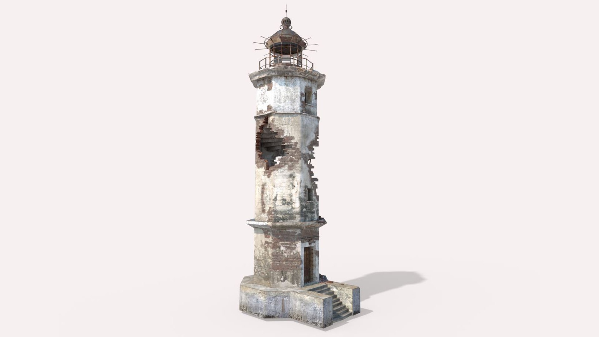 Destroyed Lighthouse Model - TurboSquid 2282022