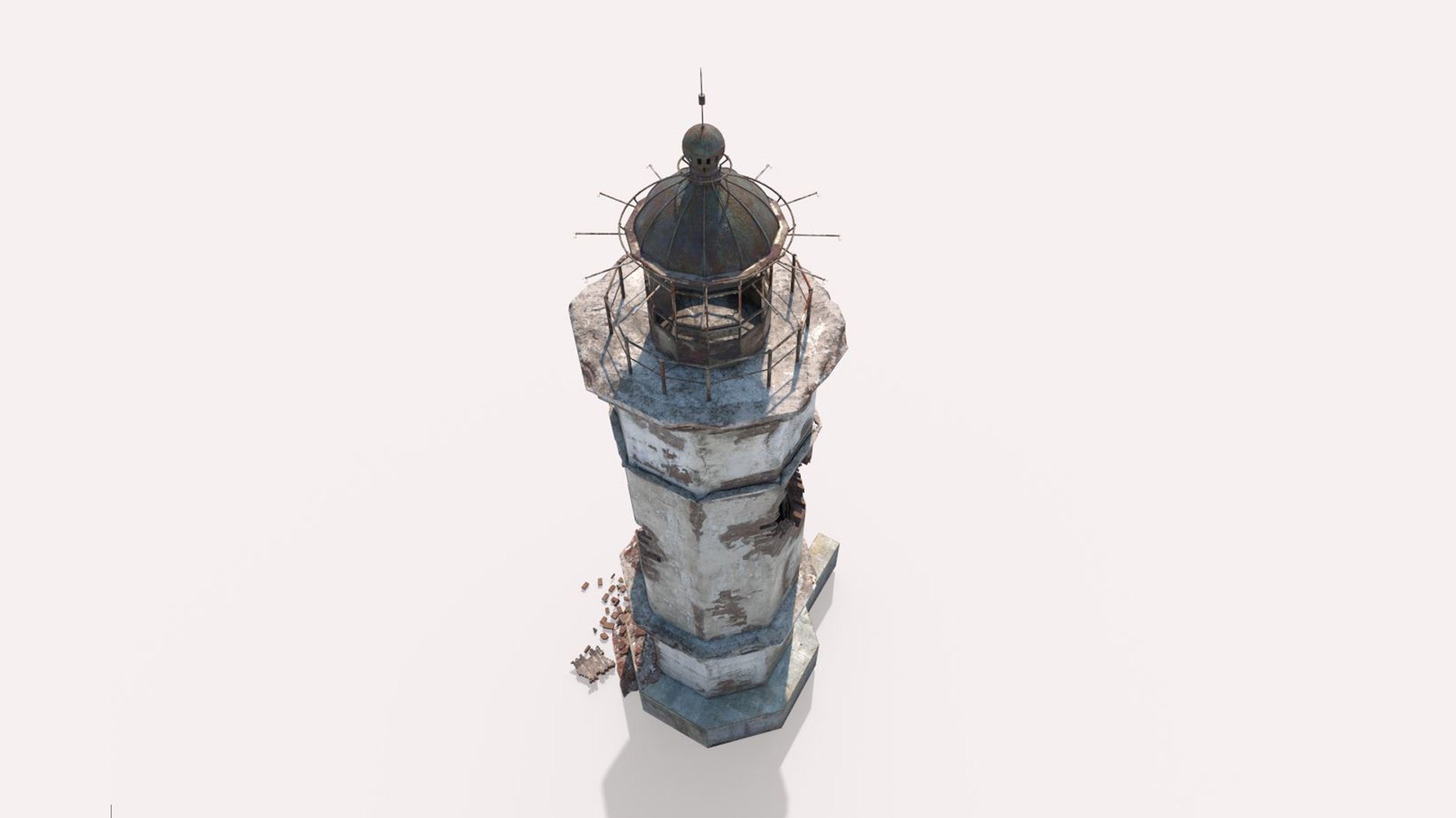 Destroyed Lighthouse Model - TurboSquid 2282022