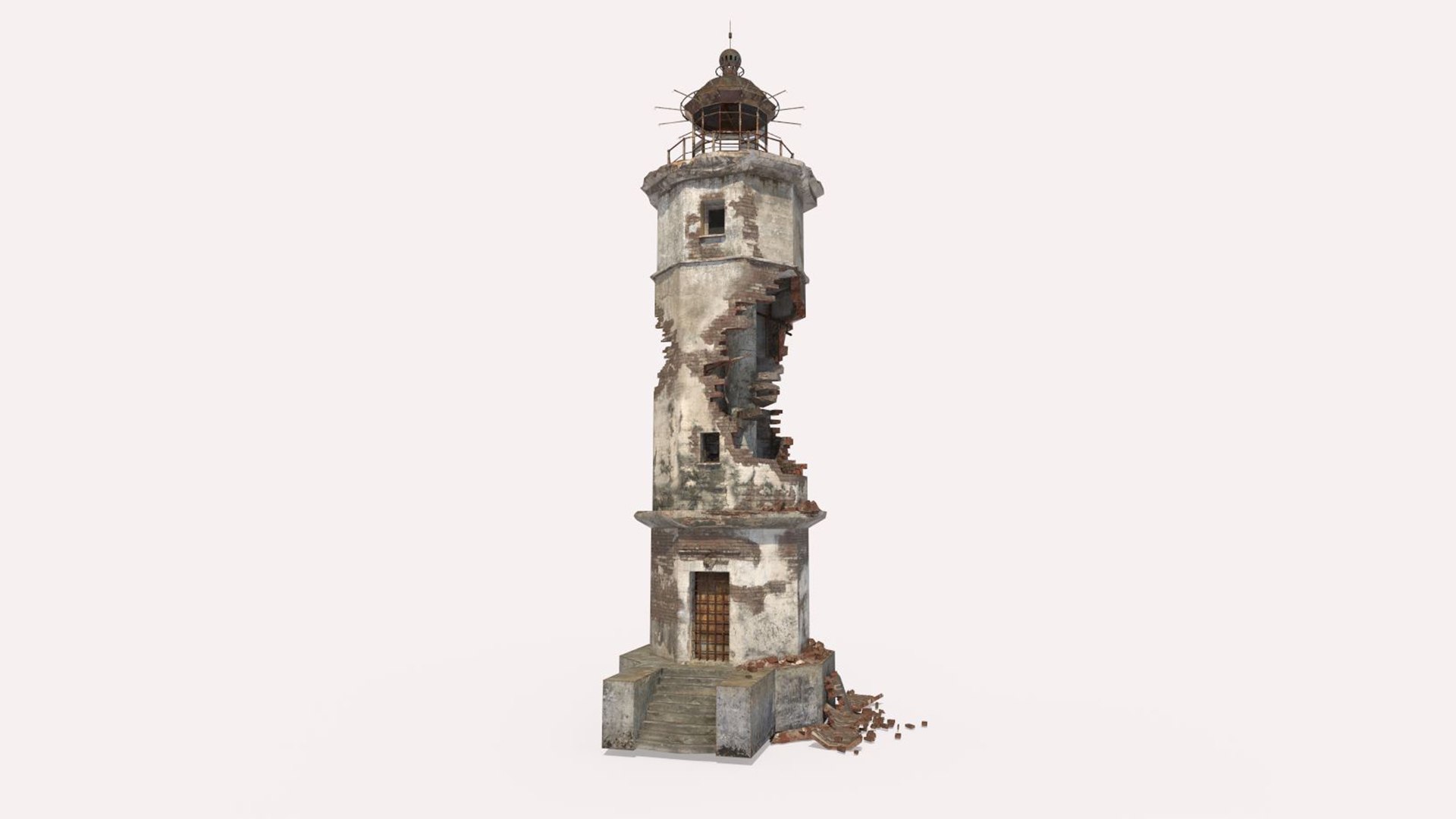 Destroyed Lighthouse Model - TurboSquid 2282022