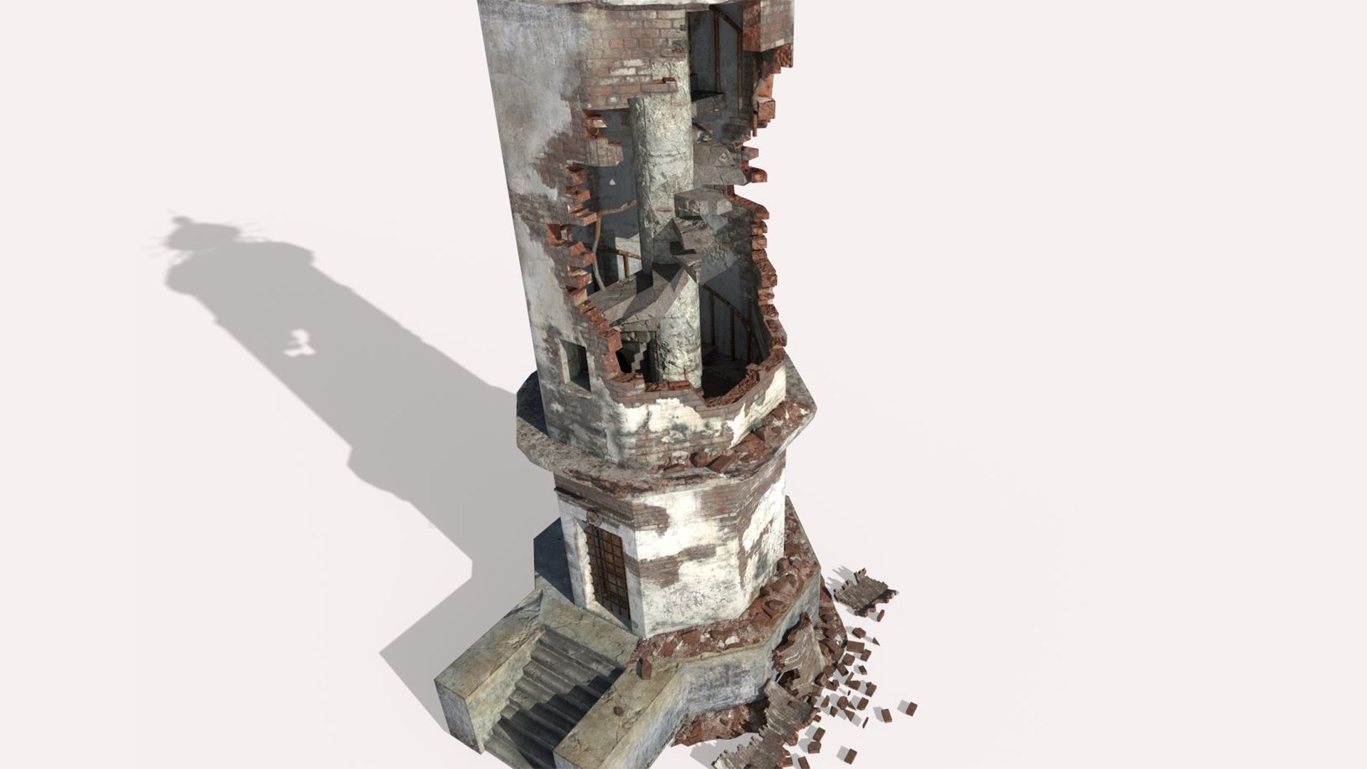 Destroyed Lighthouse Model - TurboSquid 2282022