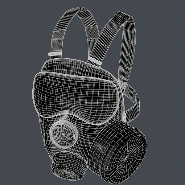 3D gas mask model - TurboSquid 1687264
