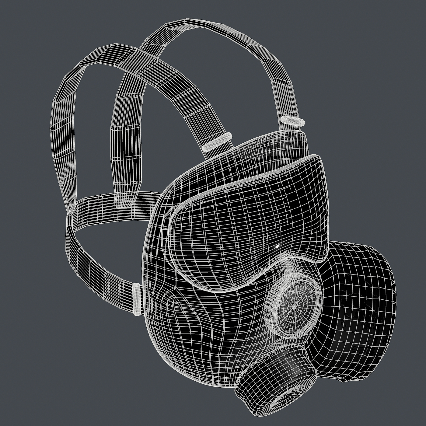 3D gas mask model - TurboSquid 1687264