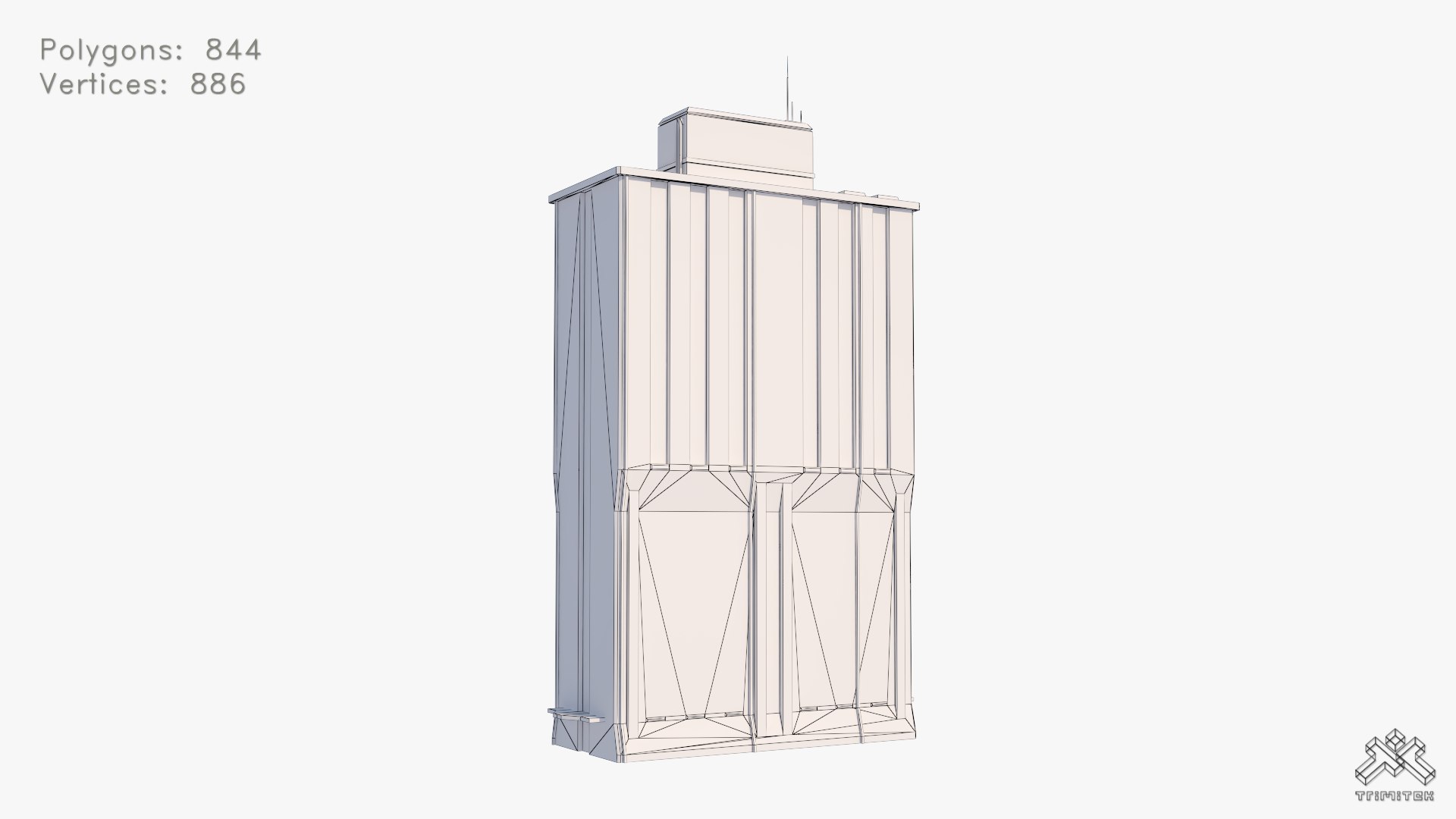 3D Industrial Building 06 - Low-poly Storage Facility - TurboSquid 2183862