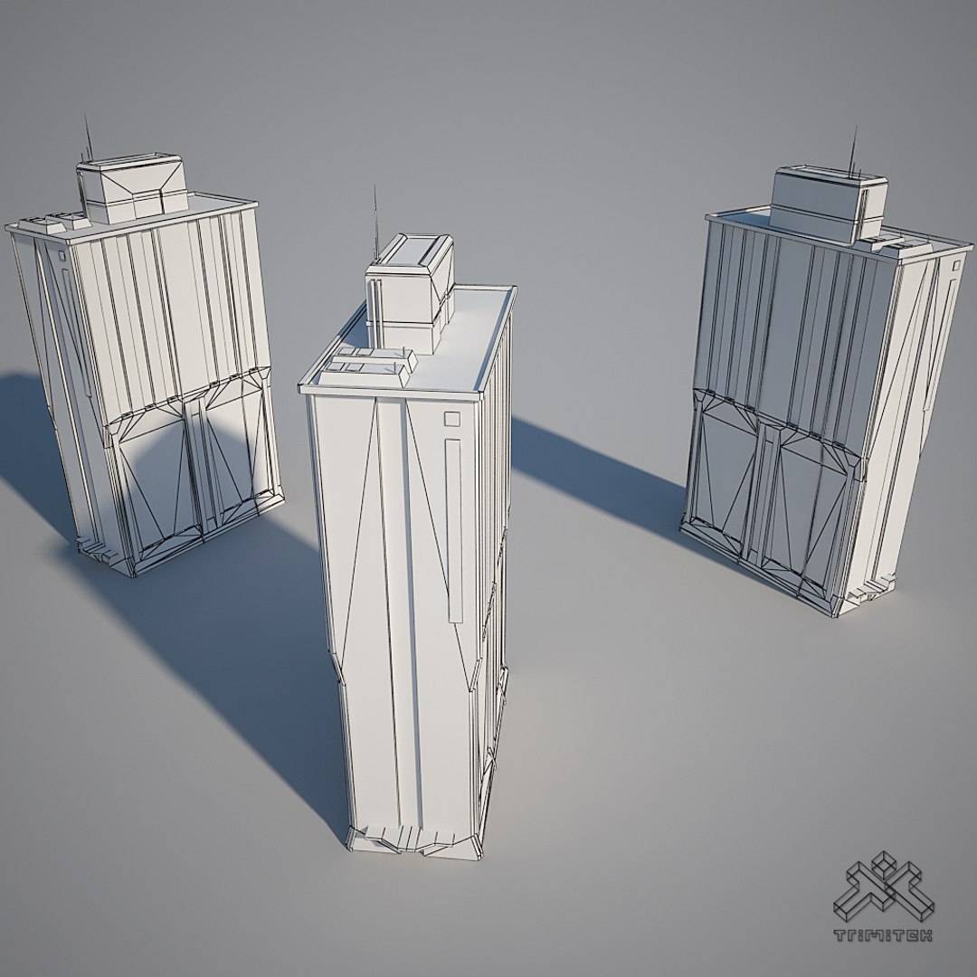 3D Industrial Building 06 - Low-poly Storage Facility - TurboSquid 2183862